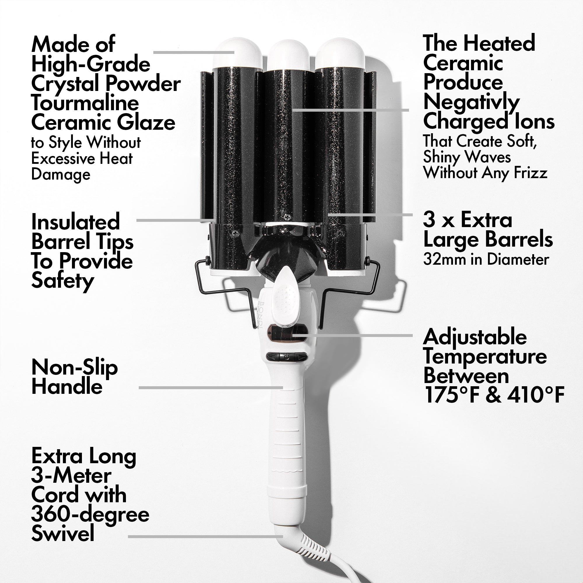 Wave Wand (32mm) - Wave goodbye to boring hair – BondiBoost.com